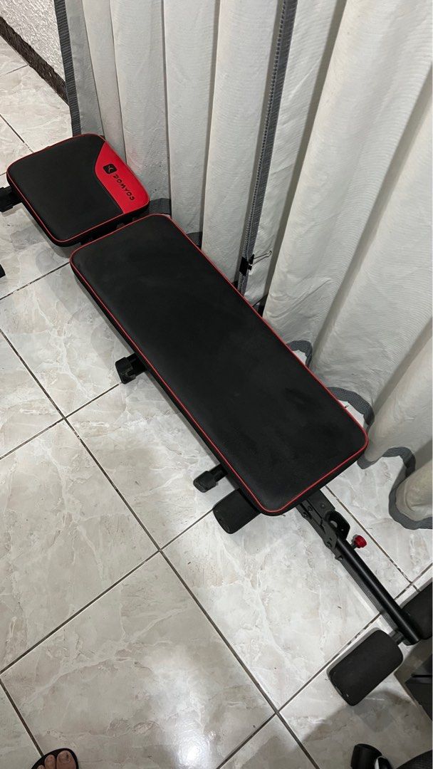 Decathlon Domyos Foldable Incline Weight Bench, Sports Equipment, Other ...