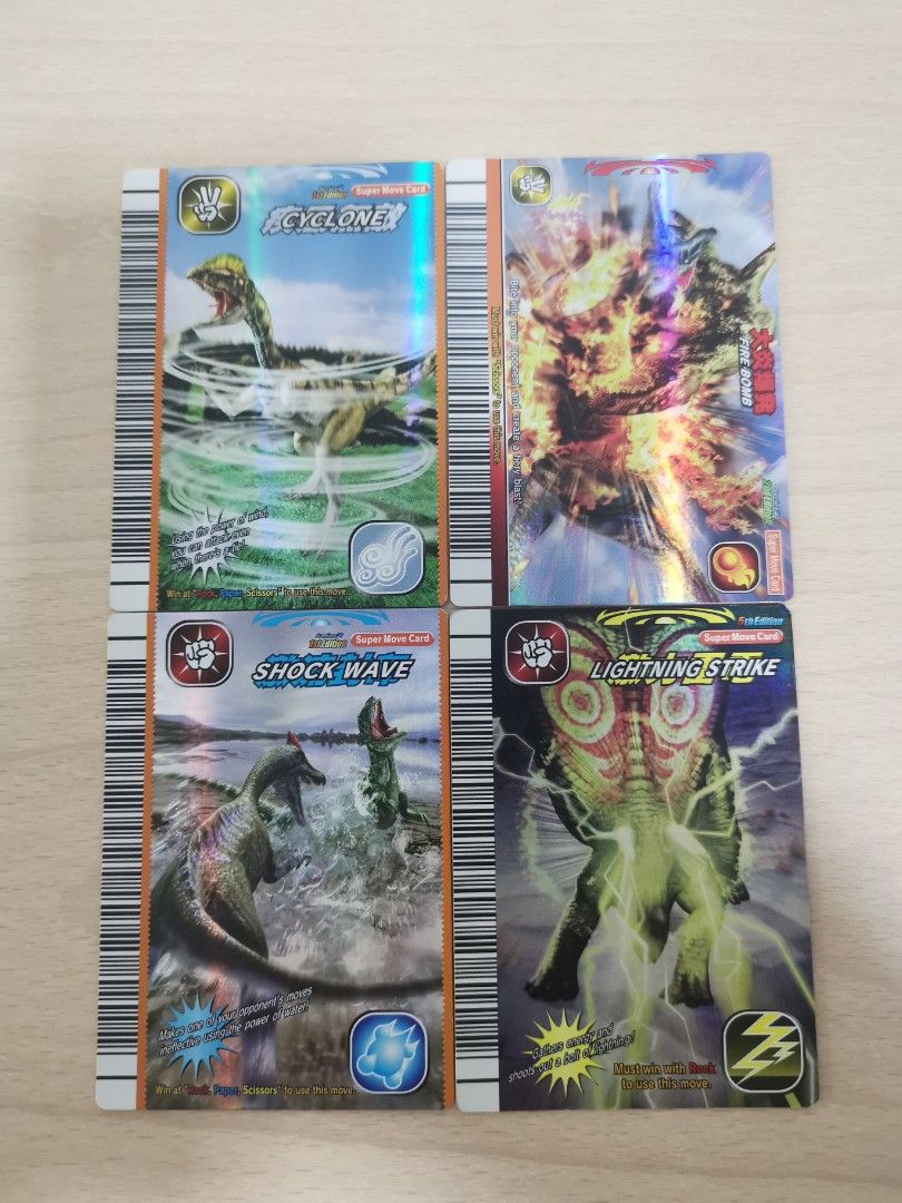 Dinasour King Super Move Cards, Hobbies & Toys, Toys & Games on Carousell