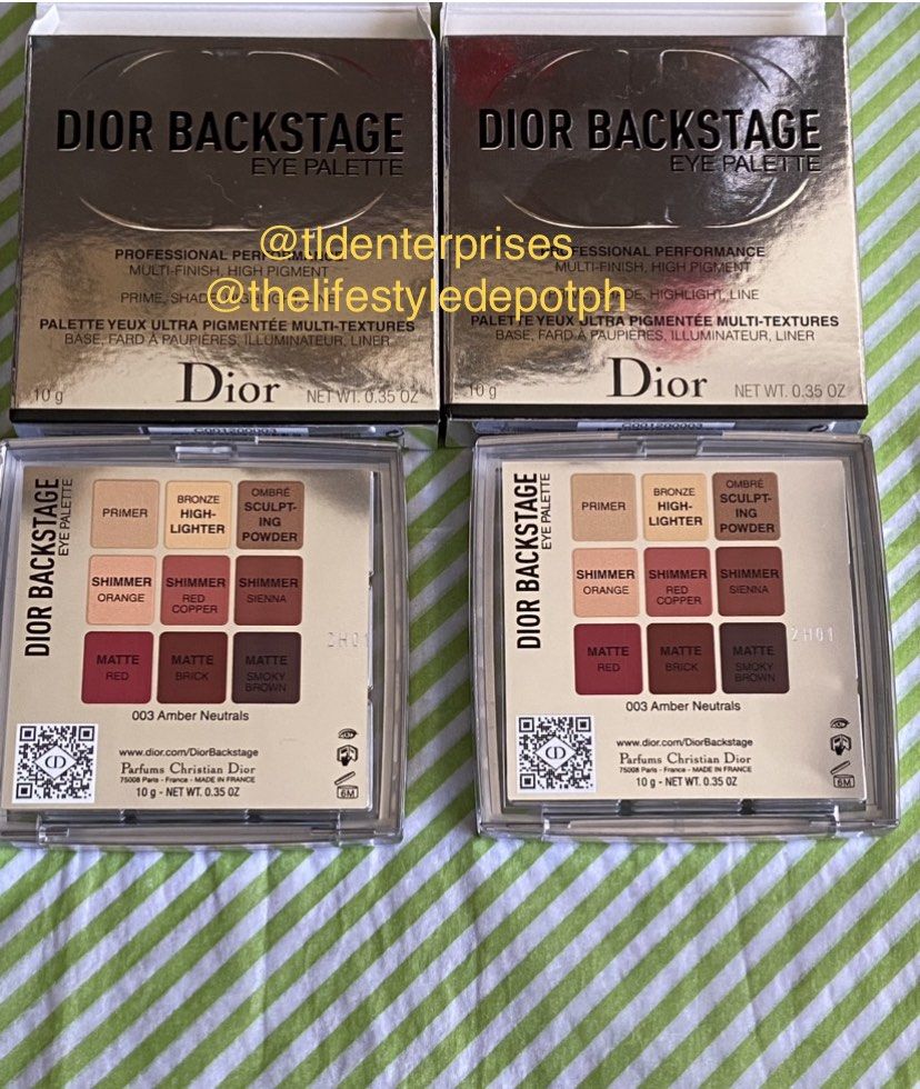 Dior Backstage Eye Palette 003 Amber Neutrals, Beauty & Personal Care, Face, Makeup on Carousell