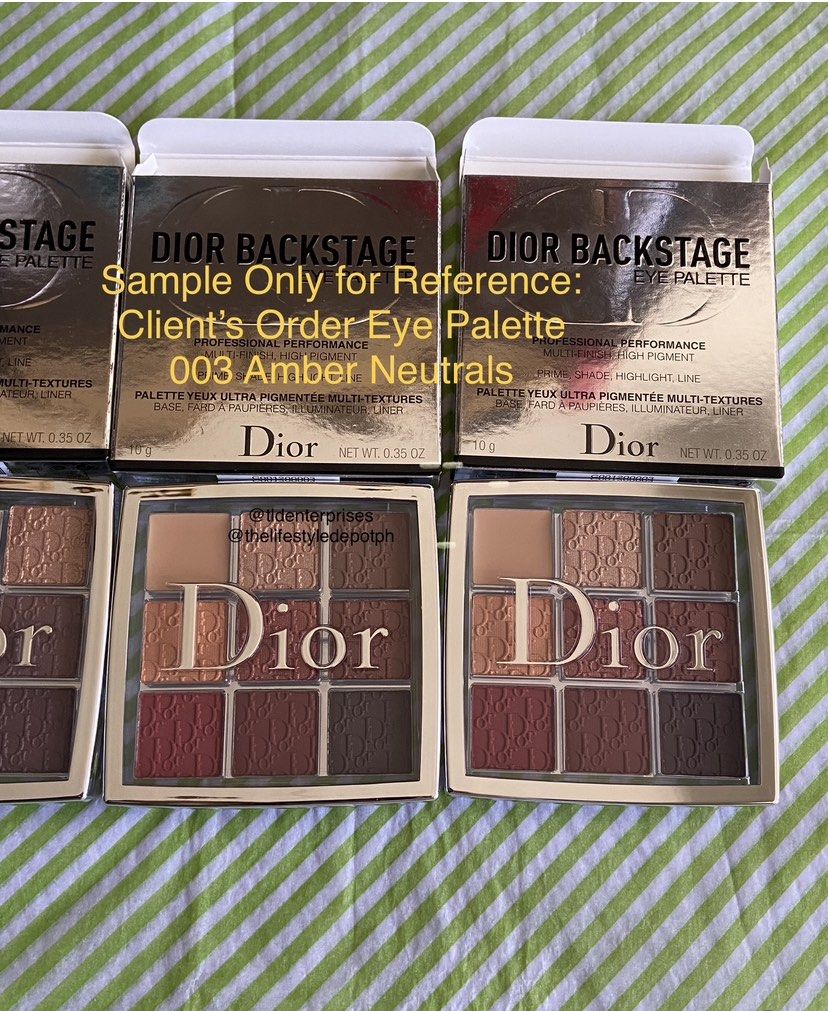 Dior Backstage Eye Palette 003 Amber Neutrals, Beauty & Personal Care, Face, Makeup on Carousell