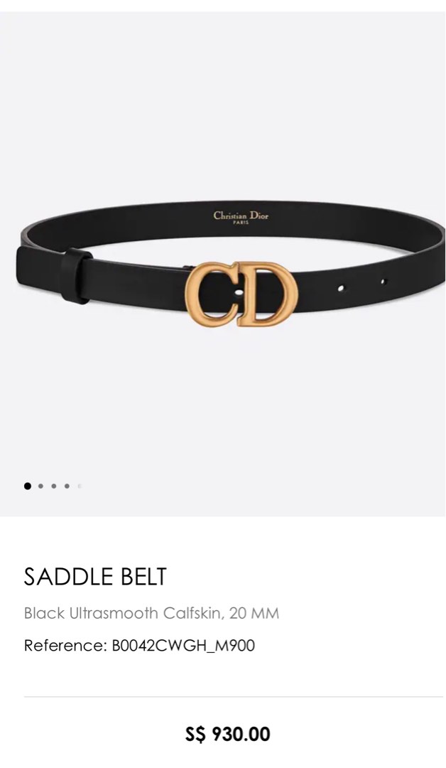 Dior Saddle Belt 20mm, Women's Fashion, Watches & Accessories, Belts on Carousell