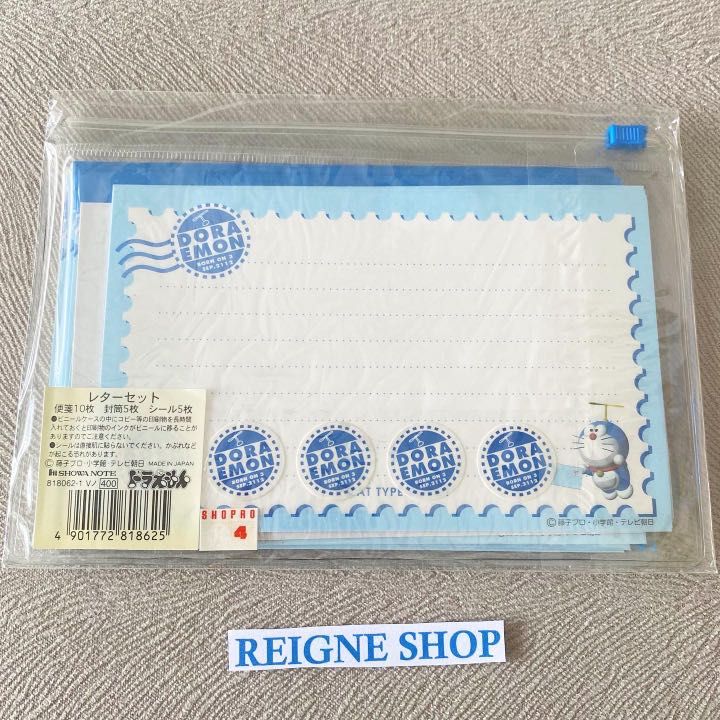 DORAEMON LETTER SET WITH CASE on Carousell