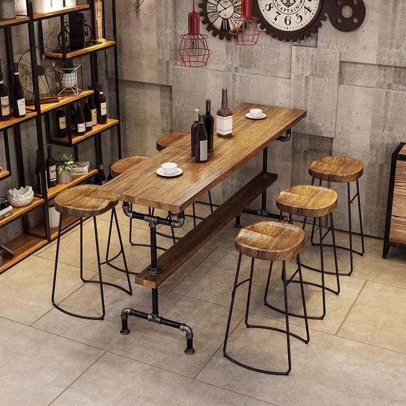 Dreschel Industrial Style Dining Set, 傢俬＆家居, 傢俬, 桌子 - Carousell
