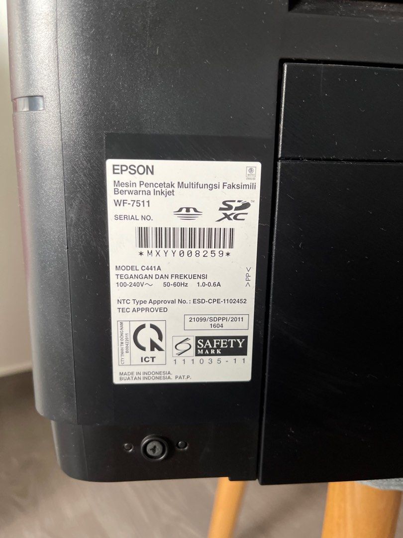 Epson WorkForce WF 7511 Multi function Inkjet Printer, Computers & Tech ...