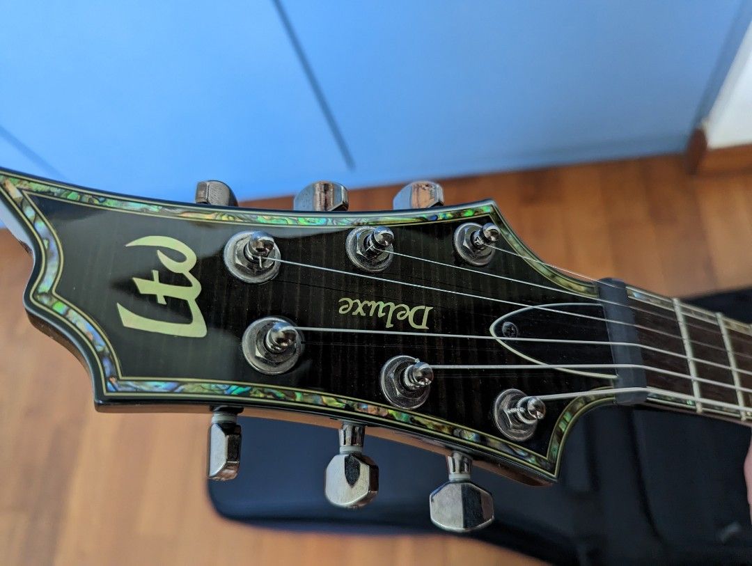 ESP LTD H-1001 See Thru Black, Hobbies & Toys, Music & Media, Musical ...