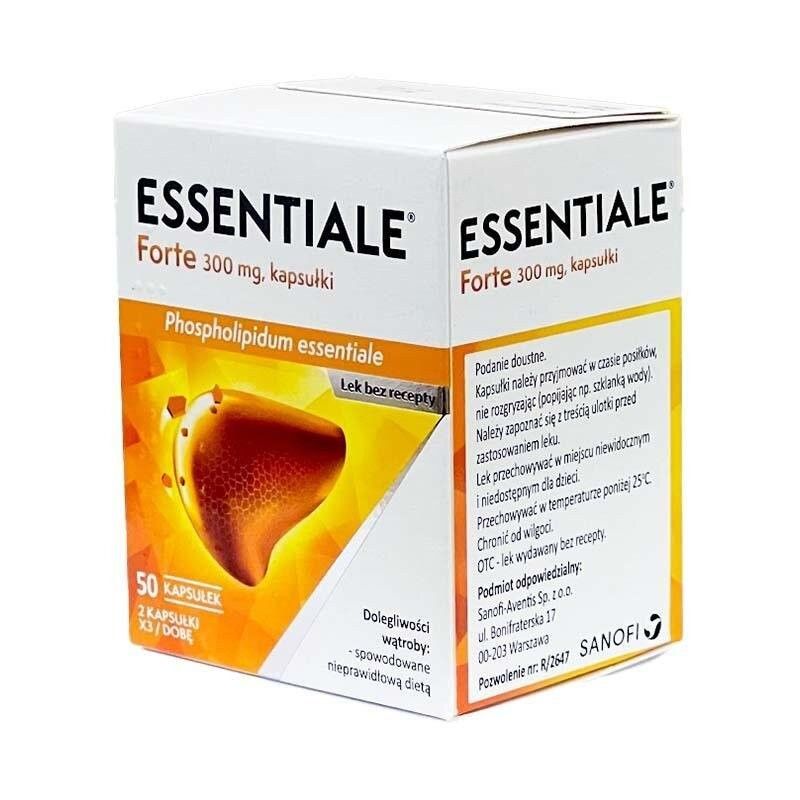 正貨 Essentiale Forte 健肝素 2024年12月到期 歐洲版 波蘭製造 300mg 50粒, 健康及營養食用品, 健康補充品, 健康補充品 - 維他命及補充品 - Carousell