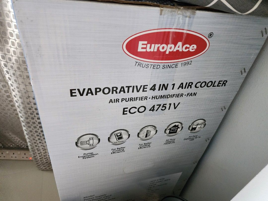 EuropAce Air Cooler, TV & Home Appliances, Air Conditioners & Heating ...