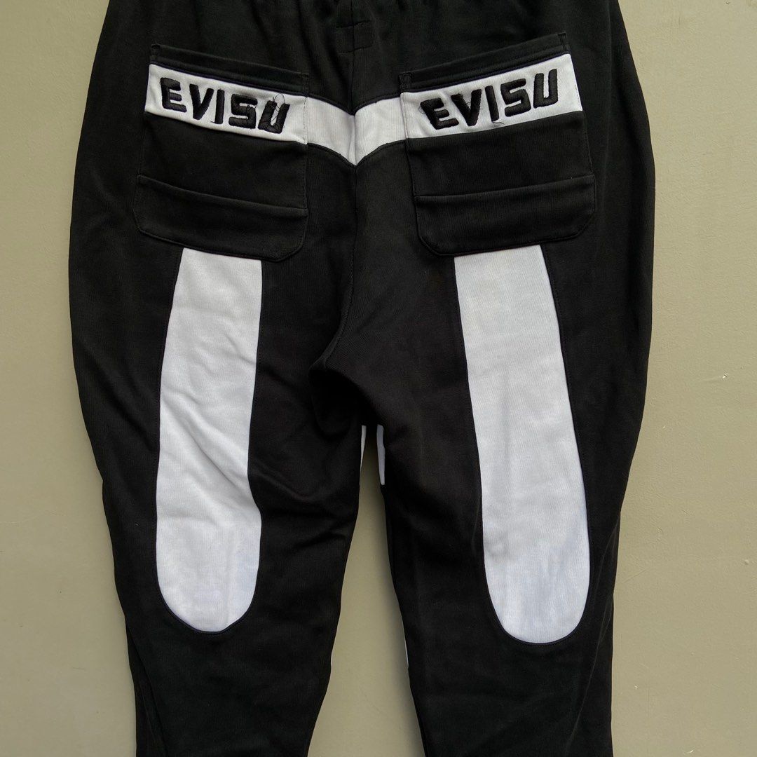 Evisu Daicock Jogger Pants, Men's Fashion, Bottoms, Joggers on Carousell