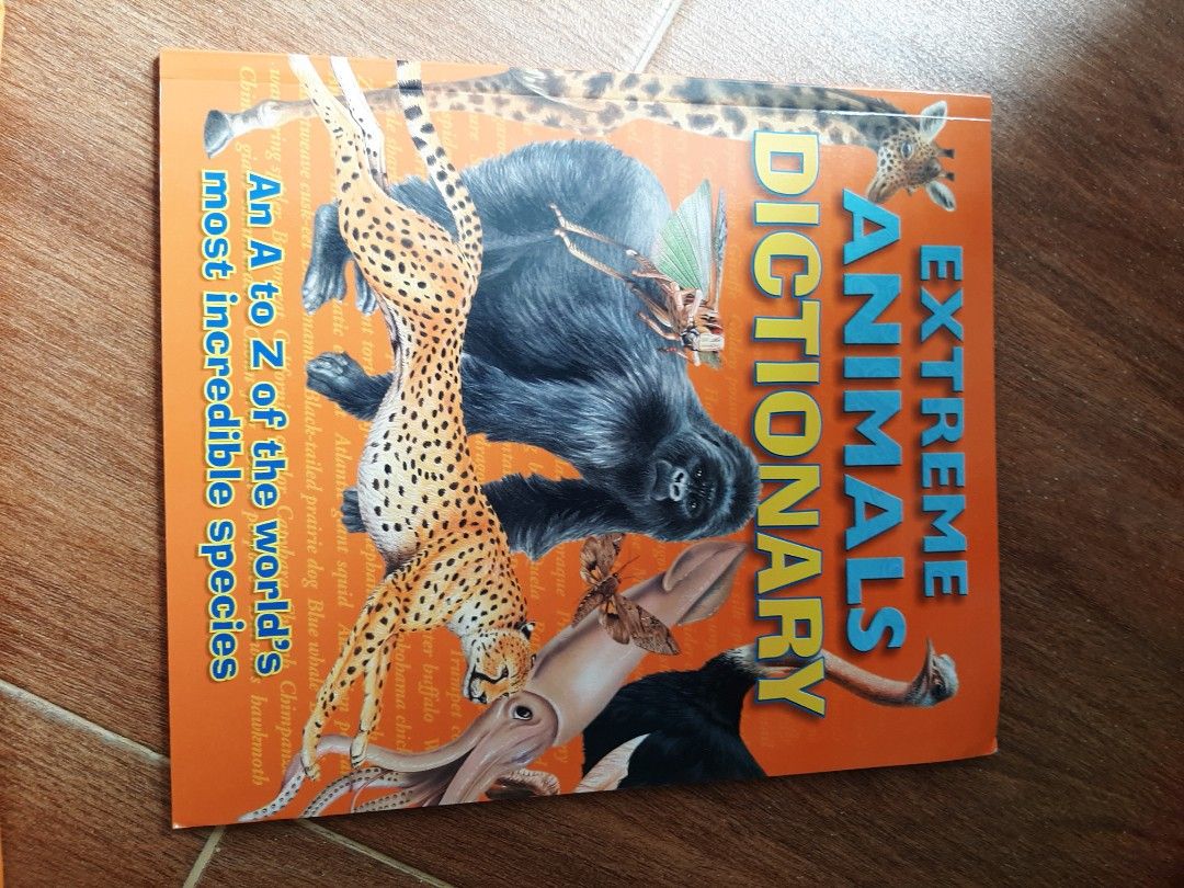 Extreme animals dictionary, Buku & Alat Tulis, Buku Anak-Anak di Carousell