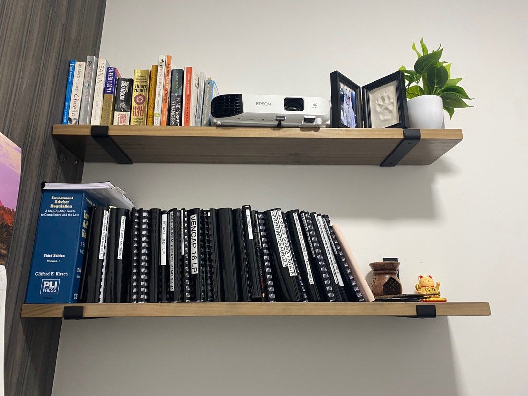 Floating book shelves, Furniture & Home Living, Furniture, Shelves ...