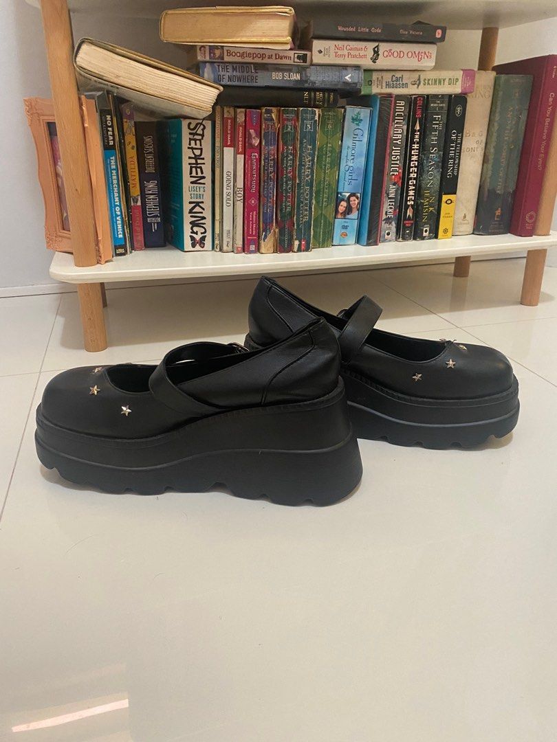 Goth grunge platform mary janes big plus size on Carousell