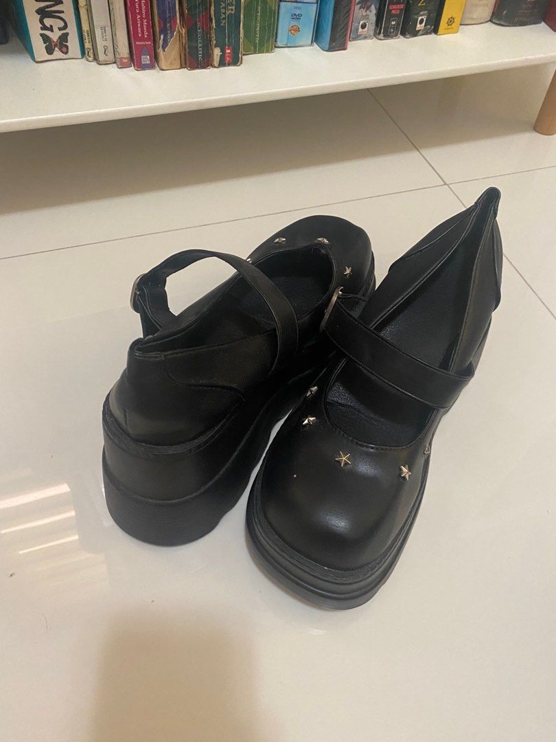 Goth grunge platform mary janes big plus size on Carousell