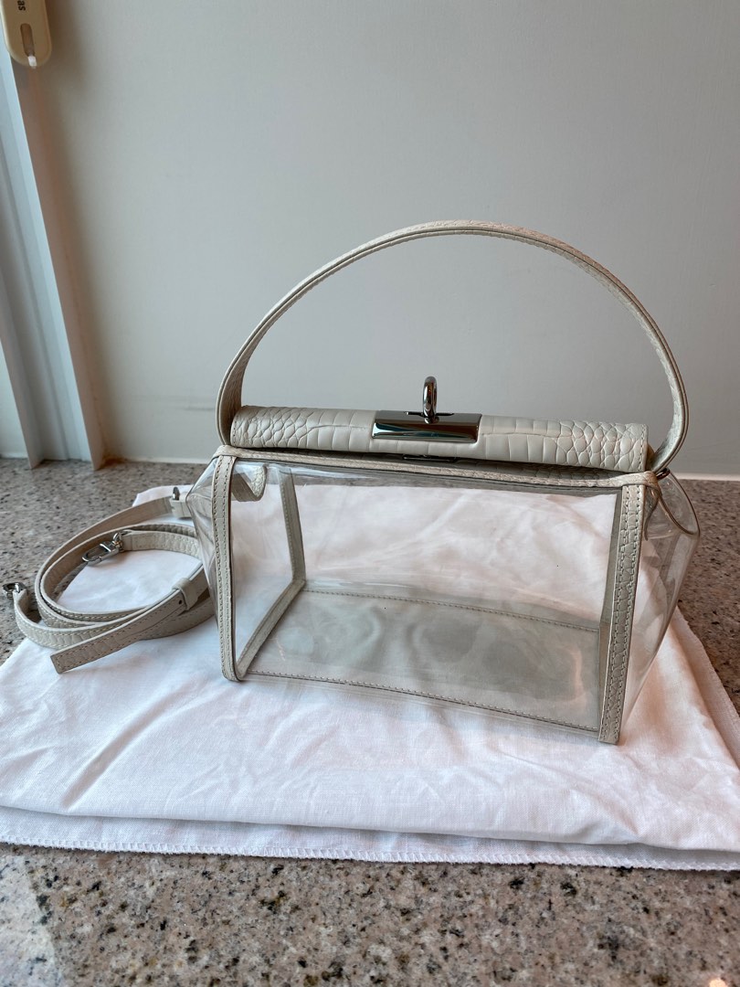 Gu_de transparent box bag, 名牌, 手袋及銀包 - Carousell
