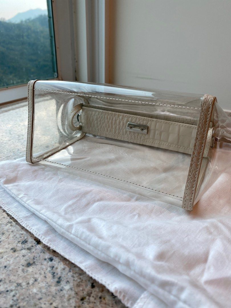 Gu_de transparent box bag, 名牌, 手袋及銀包 - Carousell