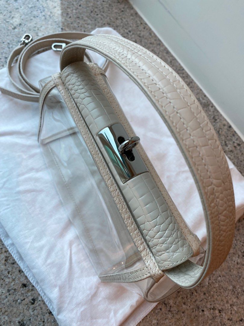 Gu_de transparent box bag, 名牌, 手袋及銀包 - Carousell