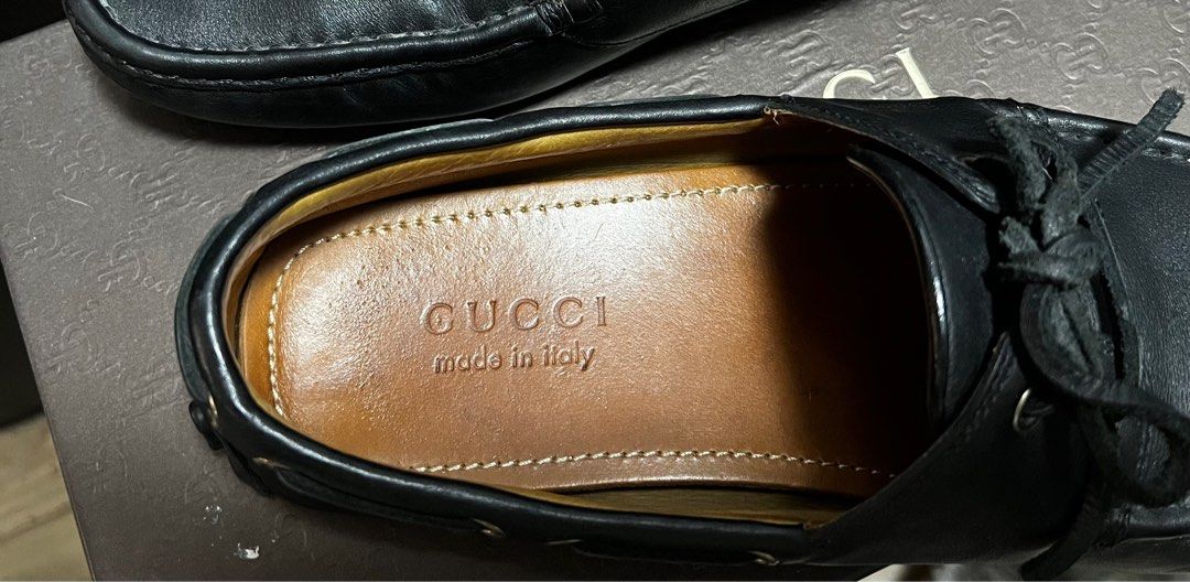 Gucci script logo loafers, Men's Fashion, Footwear, Casual Shoes on ...