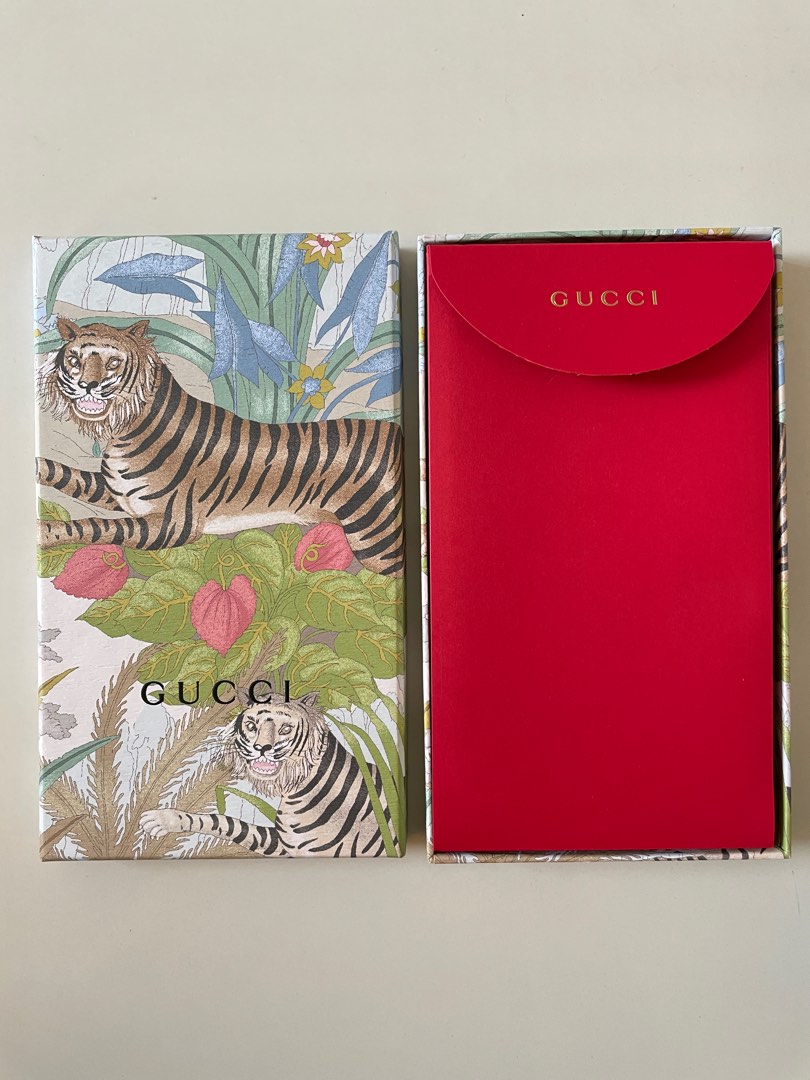 Gucci tiger year CNY red packet/ angbao, Hobbies & Toys, Stationery ...