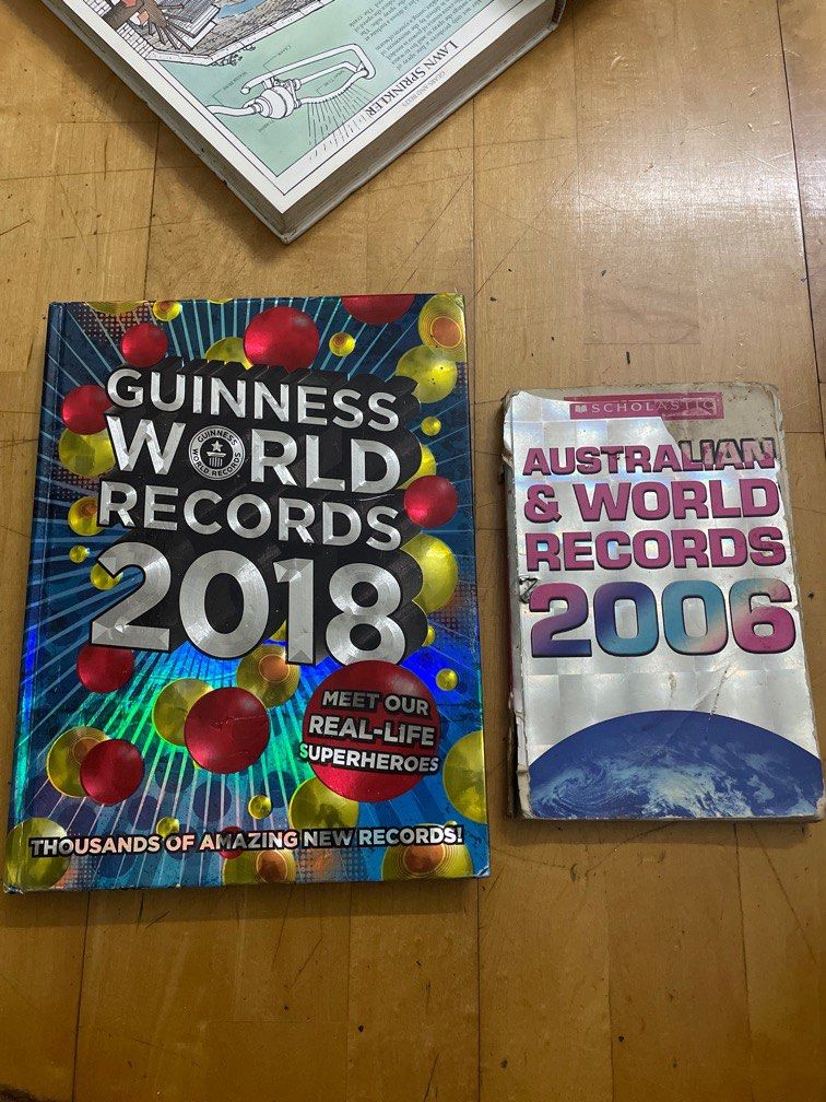 GUINNESS WORLD RECORD BOOK + free book, Hobbies & Toys, Books ...