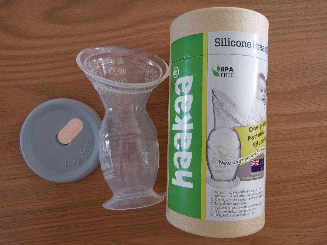 Hakaa Silicone Breast Pump Gen 2 100ml with cap set, Babies & Kids ...