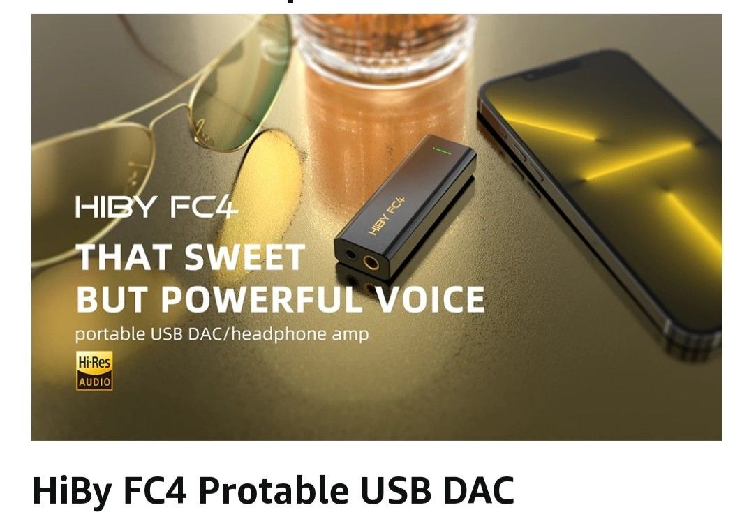 HiBy FC4 Portable Headphone amp dac mqa dongle USB dac high Driving ...