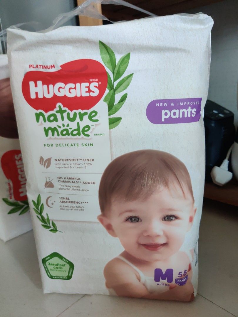 Huggies Nature Made Platinum Pants, Babies & Kids, Bathing & Changing ...