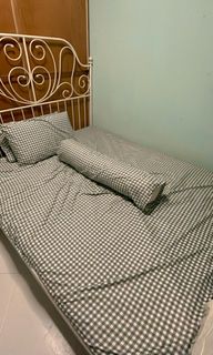 ikea queen bed, Furniture & Home Living, Furniture, Bed Frames & Mattresses on Carousell