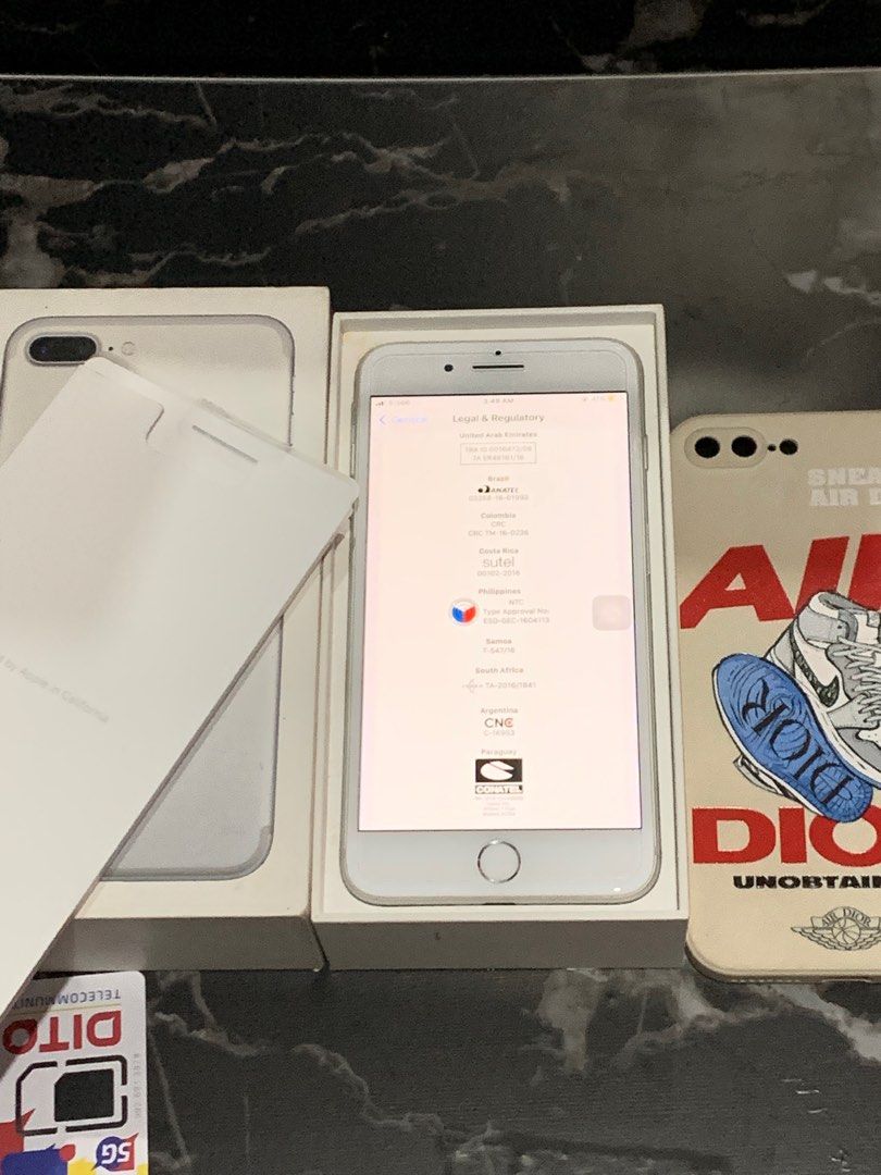 Iphone 7plus 32gb with box same imei, Mobile Phones & Gadgets, Mobile ...