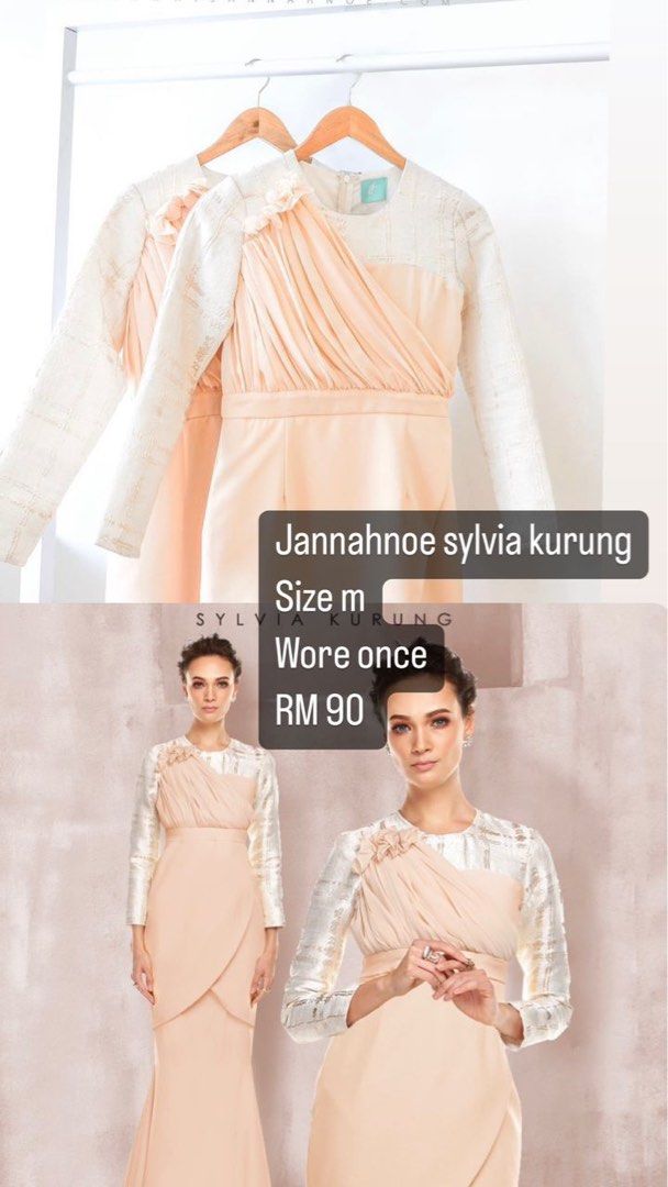 Jannahnoe slyvia kurung, Women's Fashion, Dresses & Sets, Traditional ...