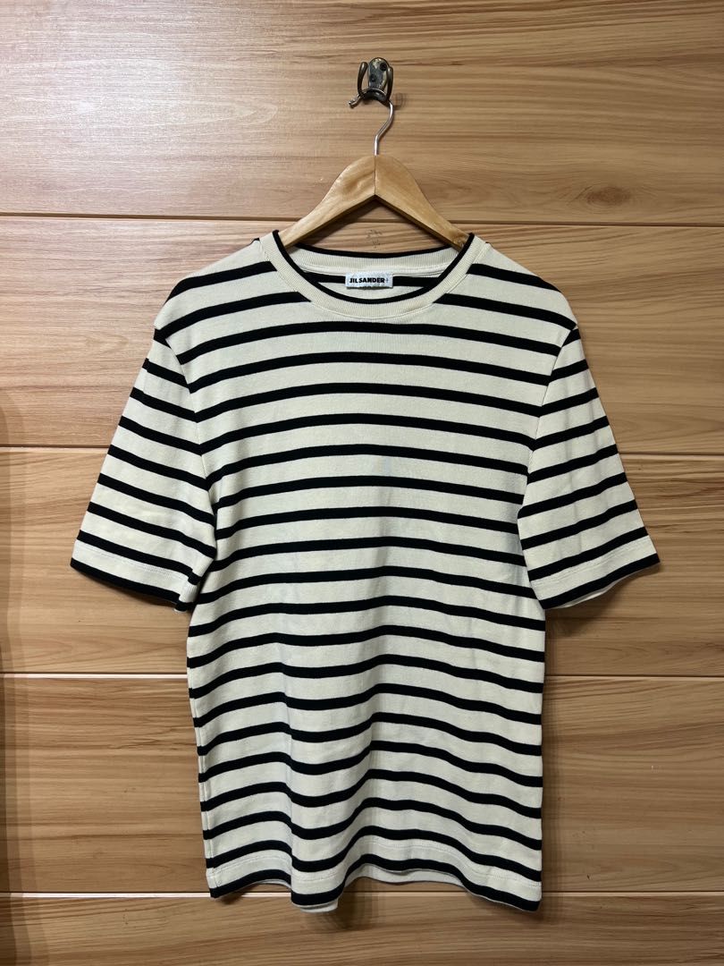 Jil Sander Back Patch Striped Tee, Men's Fashion, Tops & Sets, Tshirts & Polo Shirts on Carousell