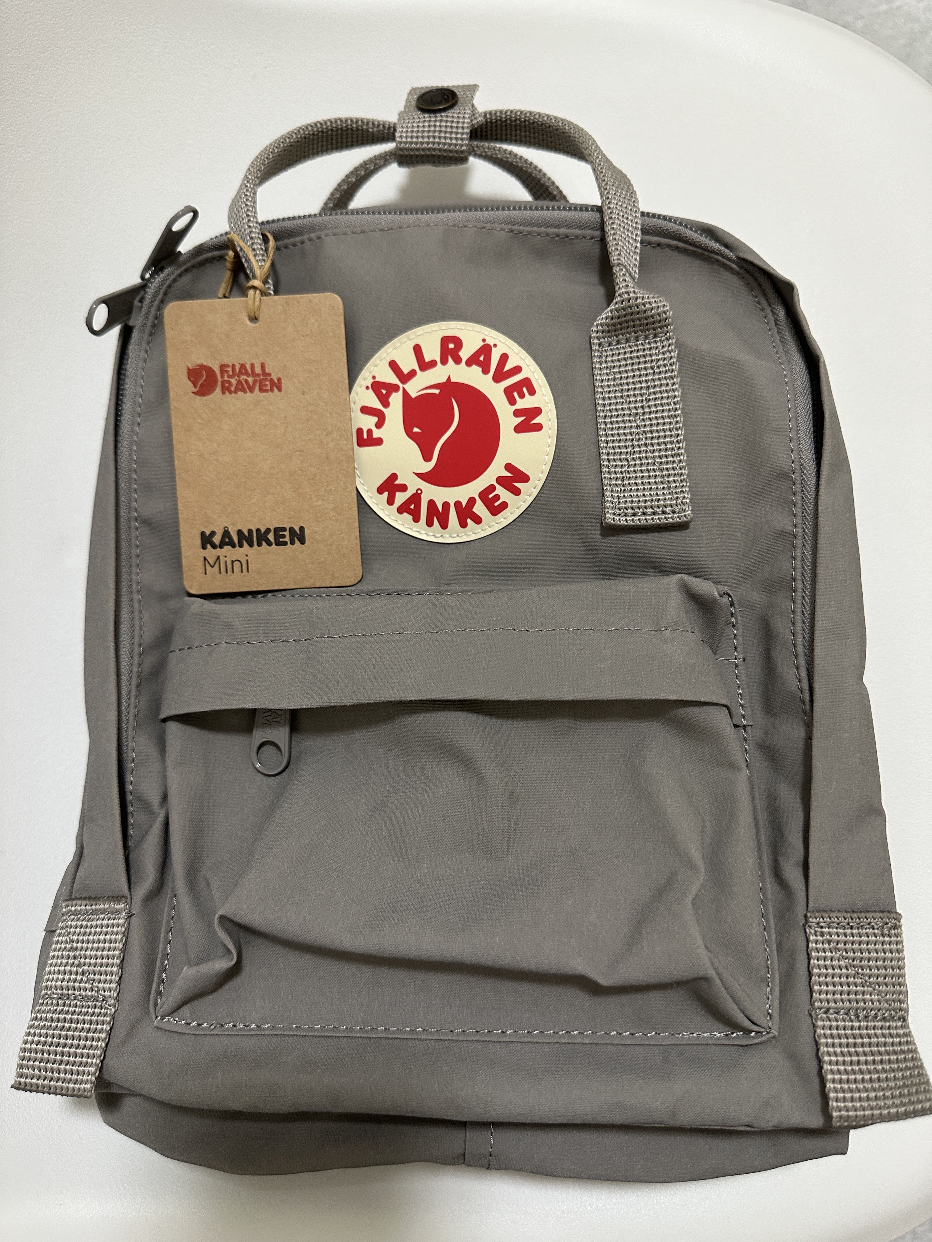 Kanken Mini Backpack (Fog) - Brand New, Women's Fashion, Bags & Wallets ...