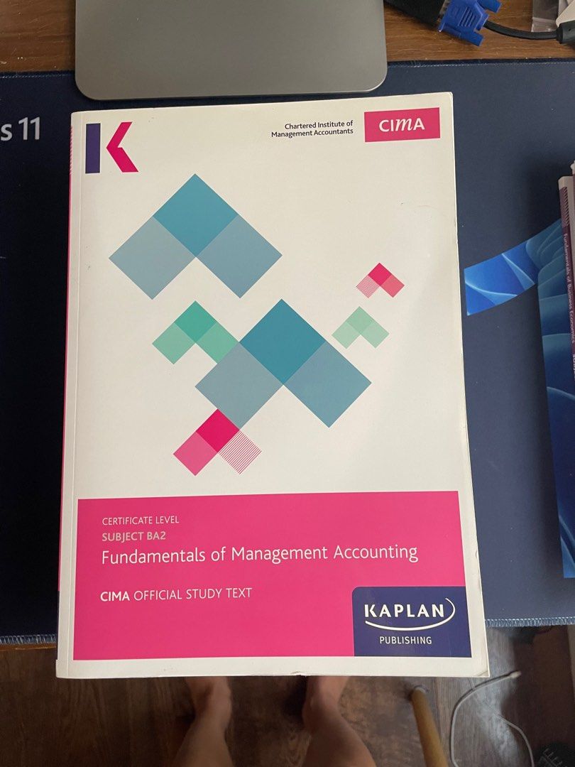 Kaplan CIMA official study book + exam practice kit (BA1-4, full set ...