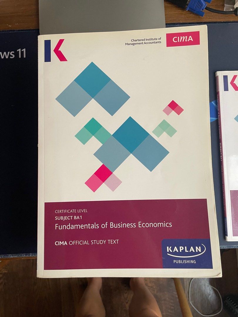 Kaplan CIMA official study book + exam practice kit (BA1-4, full set ...