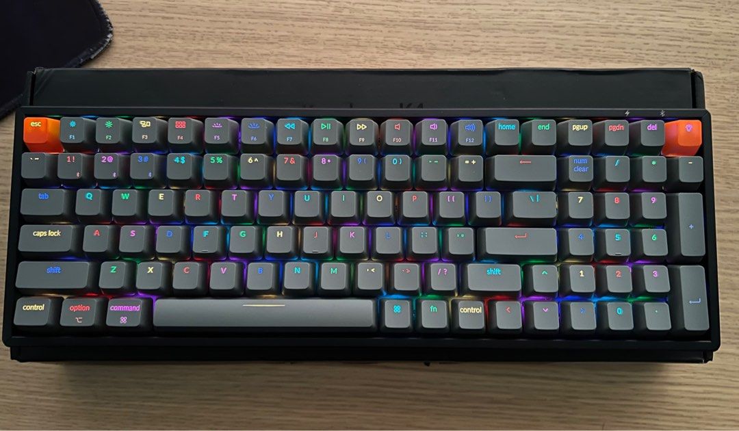 Keychron K4 96% Wireless Mechanical Keyboard V1 (Optical Red Switches ...