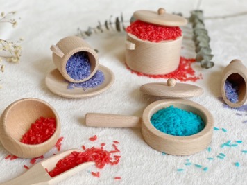 Kids Wooden Cooking Set | Montessori | Sensory Play tools | Children ...