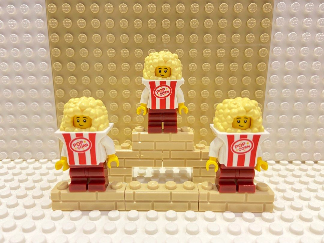 Lego 71034 Minifigures series 23 popcorn costume guy 樂高人仔 爆谷人 （連底板蛋紙 ...
