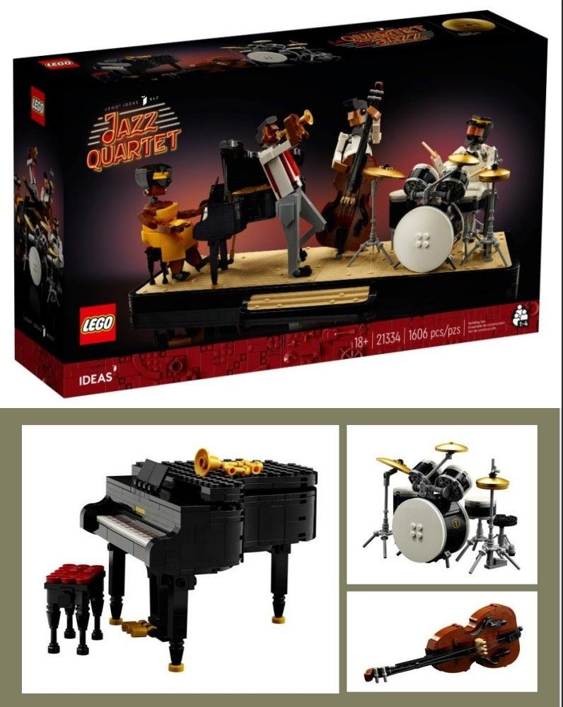 Lego Ideas 21334 Jazz Quartet - Musical Instruments Bundle, Hobbies ...