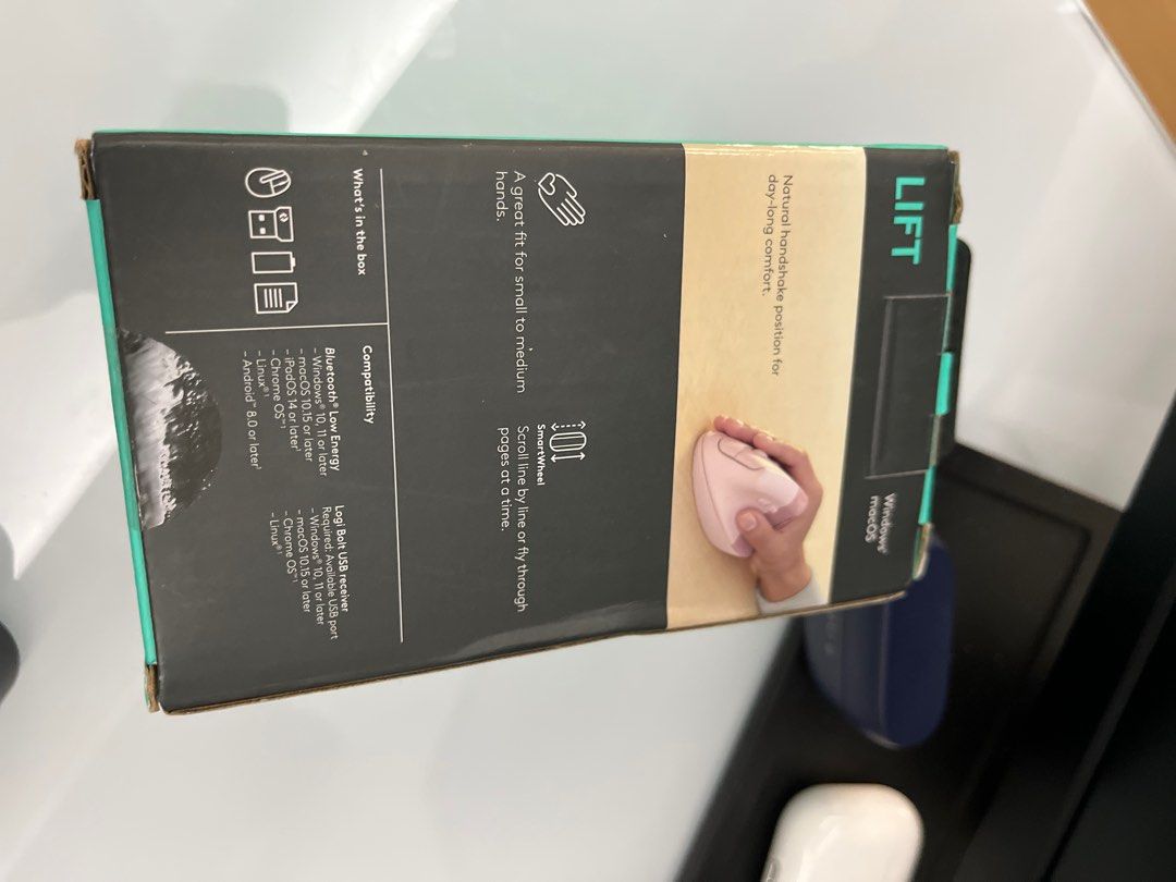 Logitech Lift Vertical Ergonomic Mouse Computers Tech Parts Accessories Mouse Mousepads