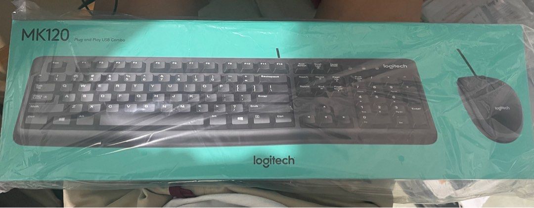 Logitech Mk120 Keyboard And Mouse Computers And Tech Parts And Accessories Computer Keyboard On