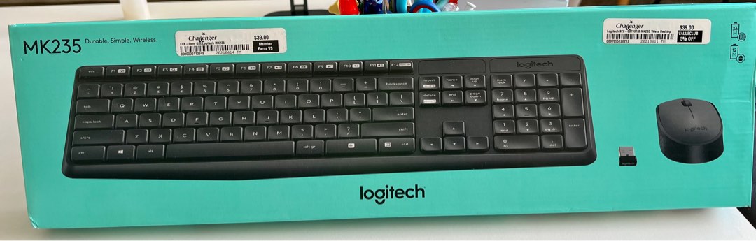 Logitech wireless keyboard and mouse MK 235, Computers & Tech, Parts ...