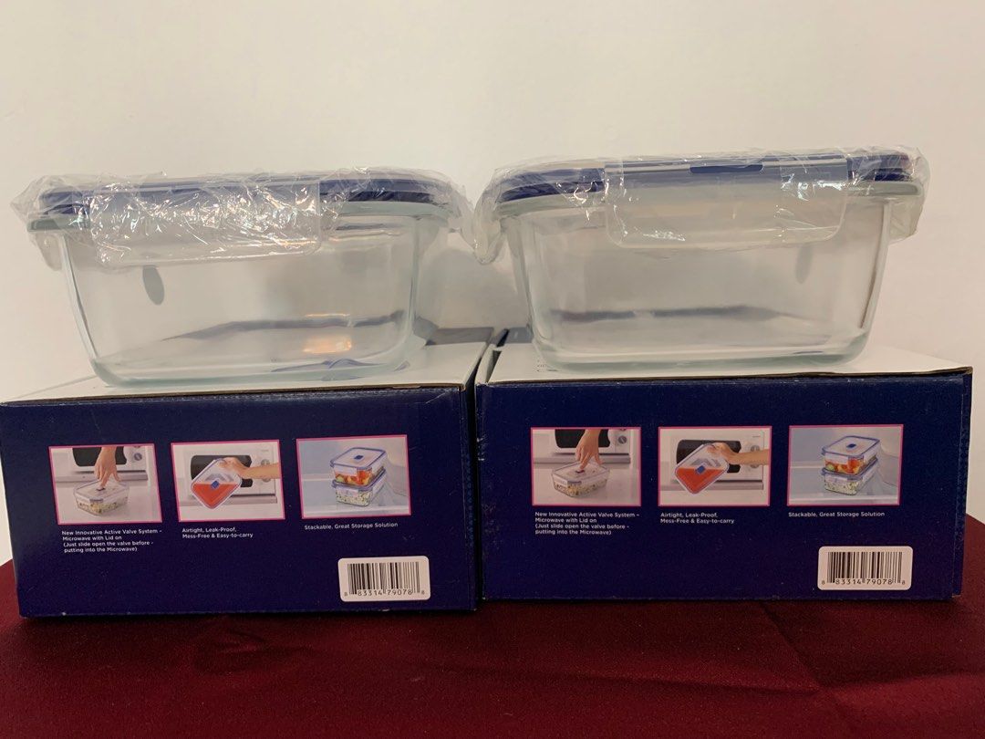 Luminarc Pure Box Active Container + LID 122 cl 41 ,3 oz., Furniture ...