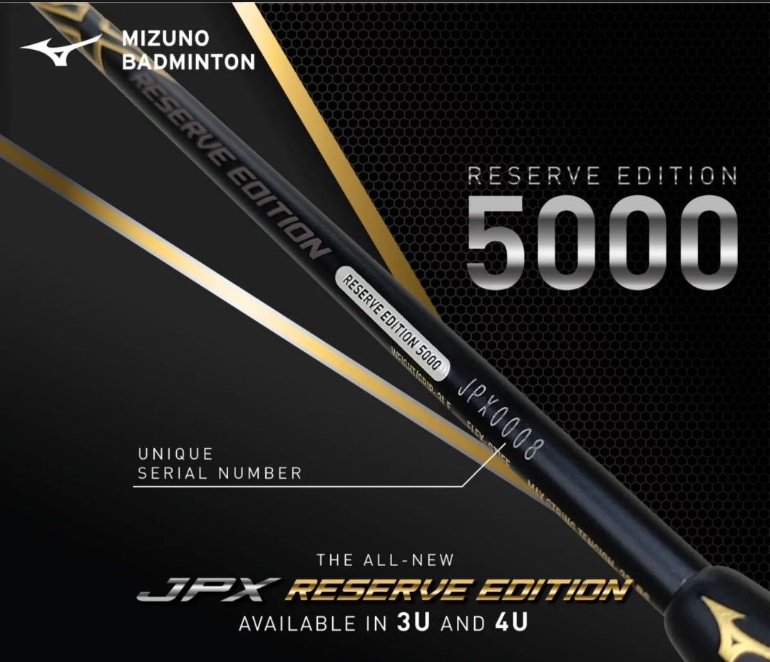 *Made in Japan * - Mizuno badminton racket - limited reserve edition ...