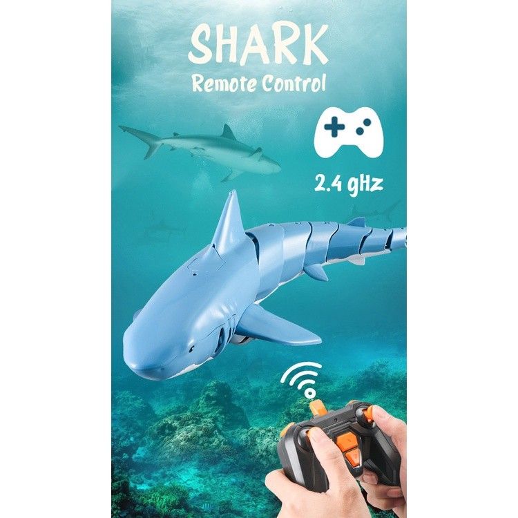 Mainan Anak Shark Remote Control 2.4Ghz mainan ikan hiu, Toys ...