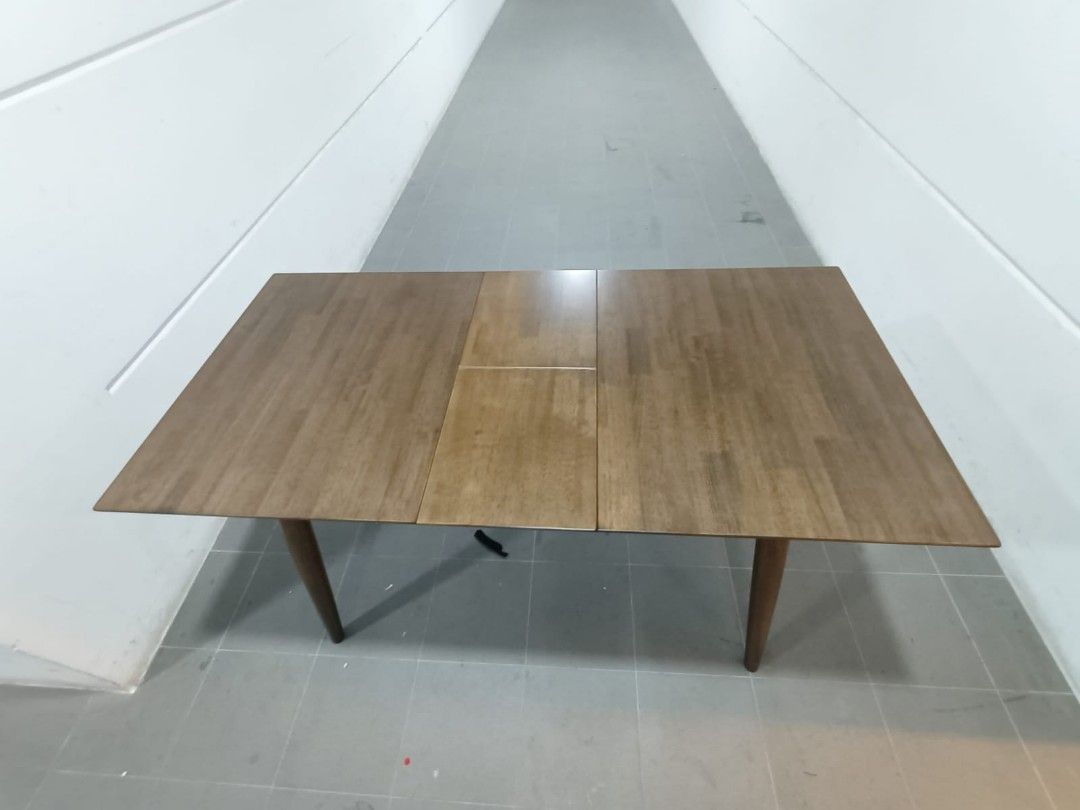 MARION Extendable Dining Table in WALNUT, Furniture & Home Living ...