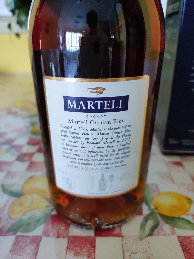 Martell Gordon Bleu Extra Old Cognac 70cl, Food & Drinks, Alcoholic ...