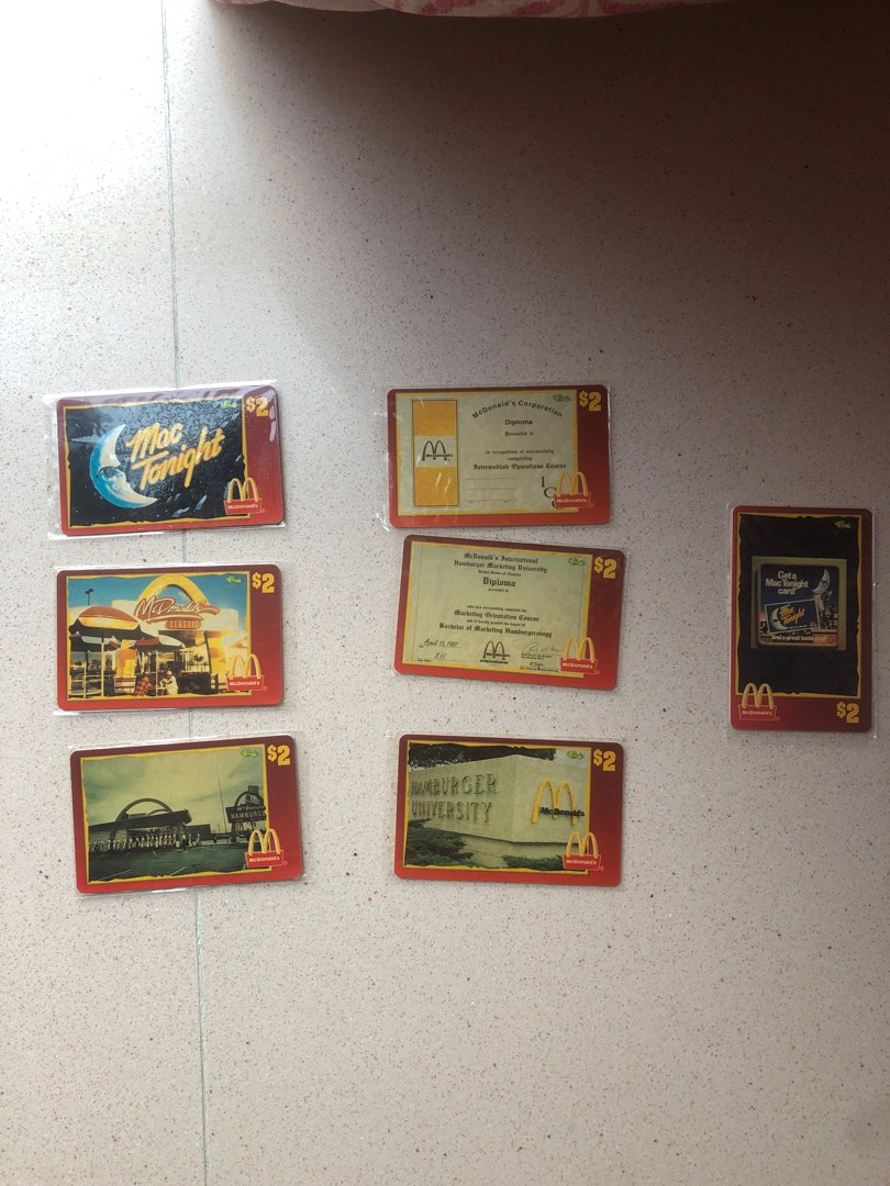McDonald’s Phone Cards - 15pcs, 興趣及遊戲, 收藏品及紀念品, 古董收藏 - Carousell