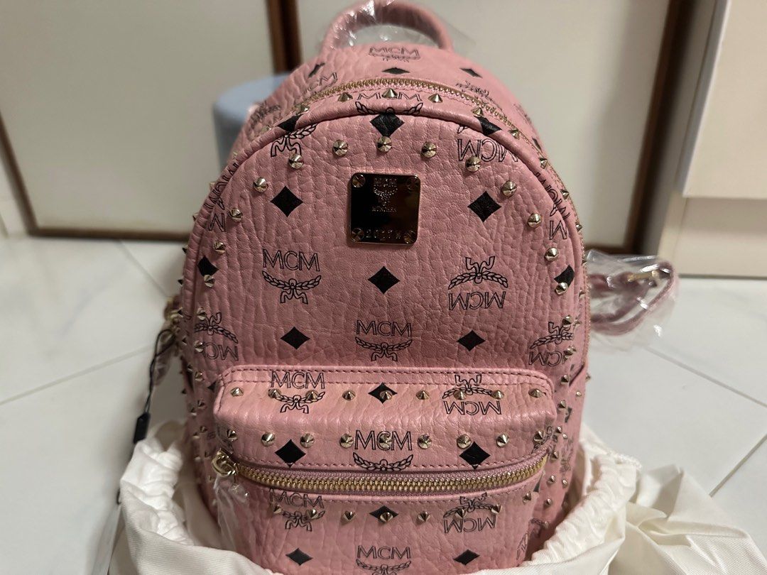 MCM Mini Stark Backpack, Luxury, Bags & Wallets on Carousell