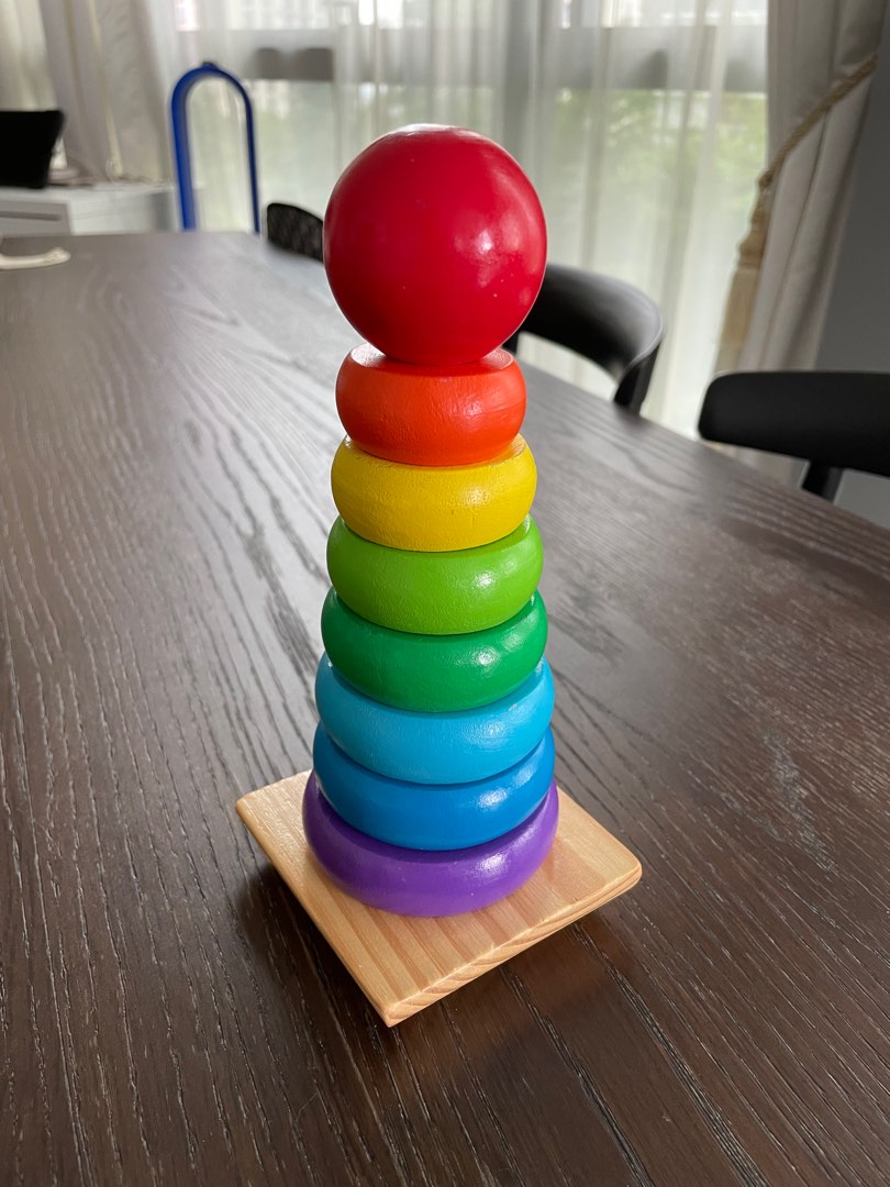 Melissa & Doug Rainbow Stacker, Babies & Kids, Infant Playtime on Carousell