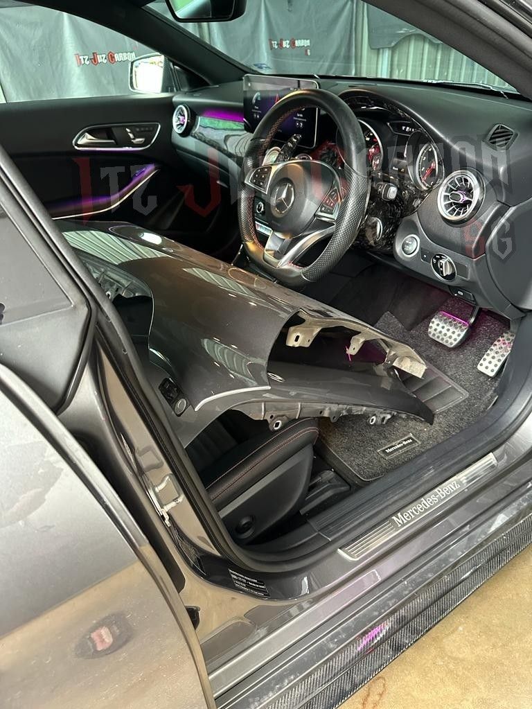 Mercedes W117 CLA Carbon fiber front fender, Car Accessories ...