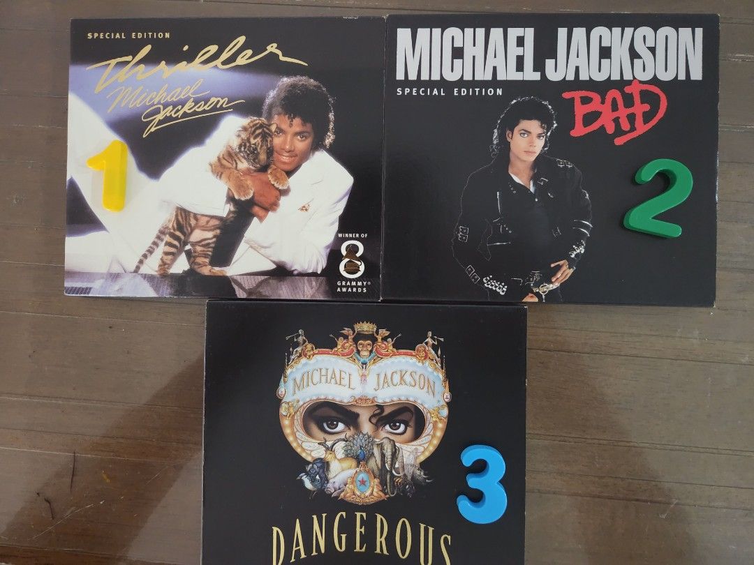 Michael Jackson special edition albums, Hobbies & Toys, Music & Media ...