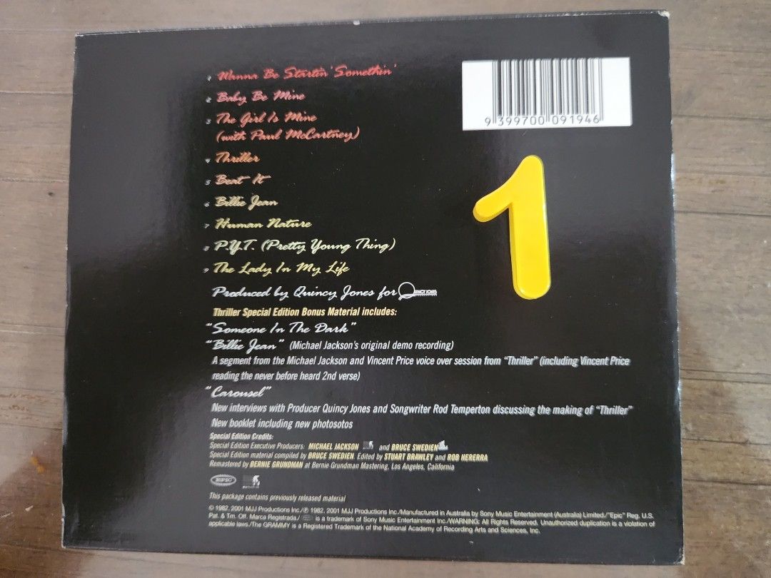 Michael Jackson special edition albums, Hobbies & Toys, Music & Media ...